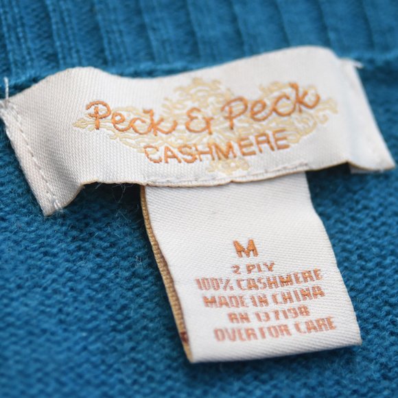 Peck & Peck | Sweaters | 2ply Cashmere Sweater Short Sleeve Cowl Neck ...